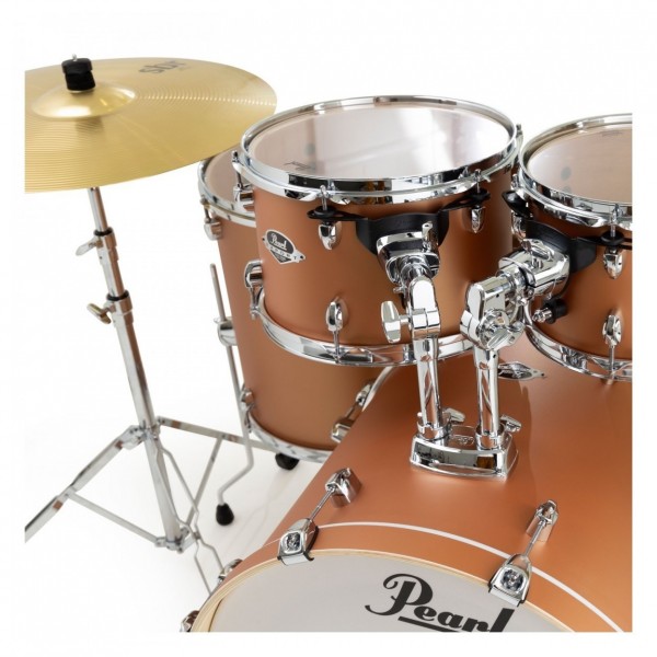 DISC Pearl Export 20'' Fusion Drum Kit w/Stool and Sticks, Aztec Gold ...