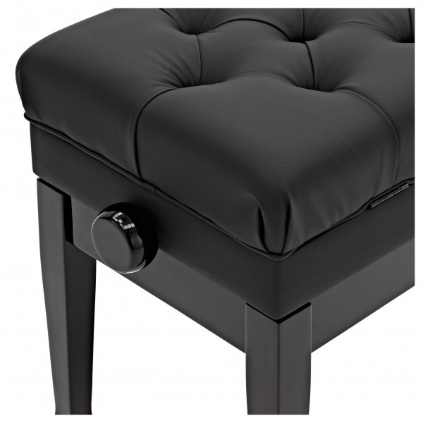 Premium Piano Stool with Storage by Gear4music at Gear4music