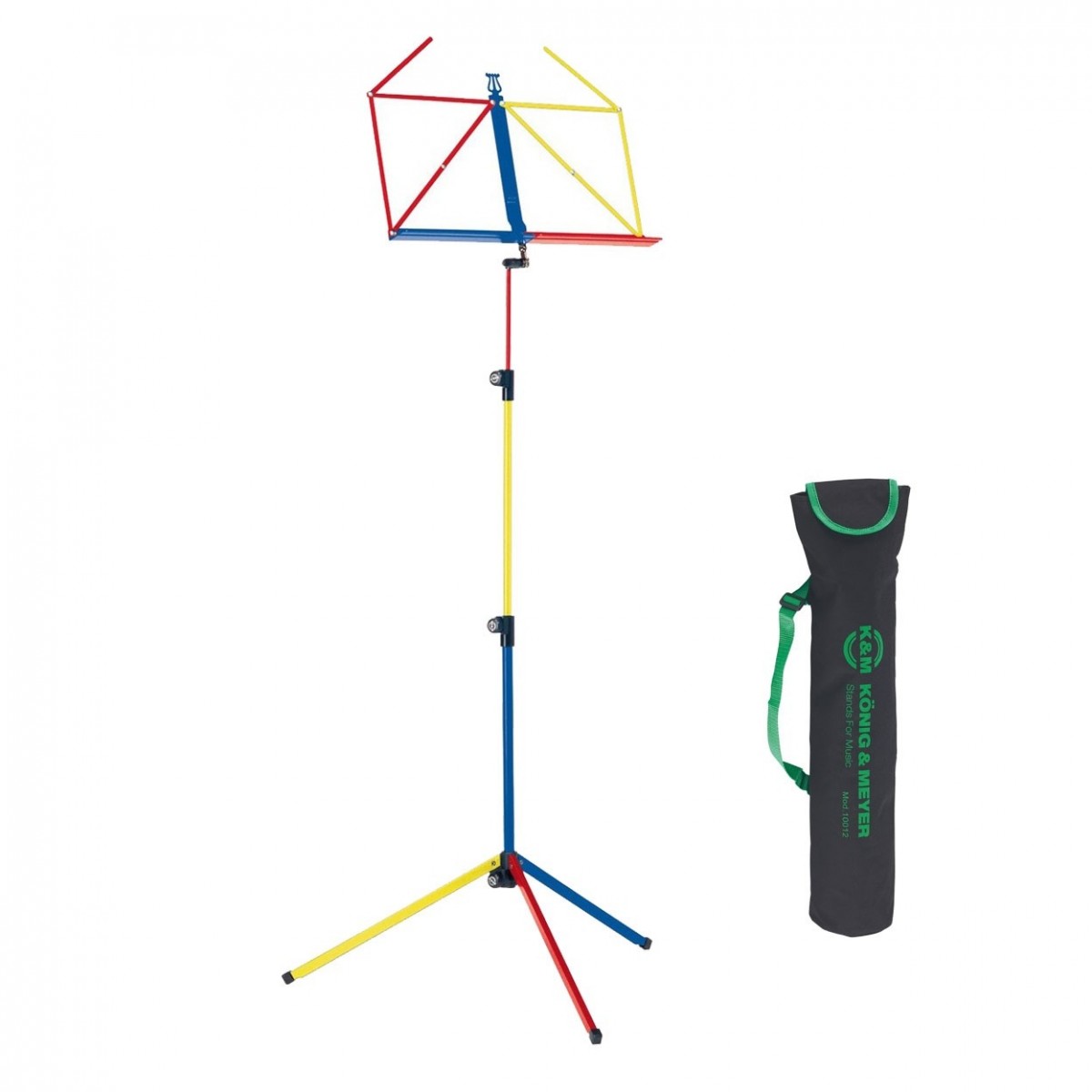 OFFLINE K&M 10010 Music Stand with Carry Case, Rainbow at Gear4music
