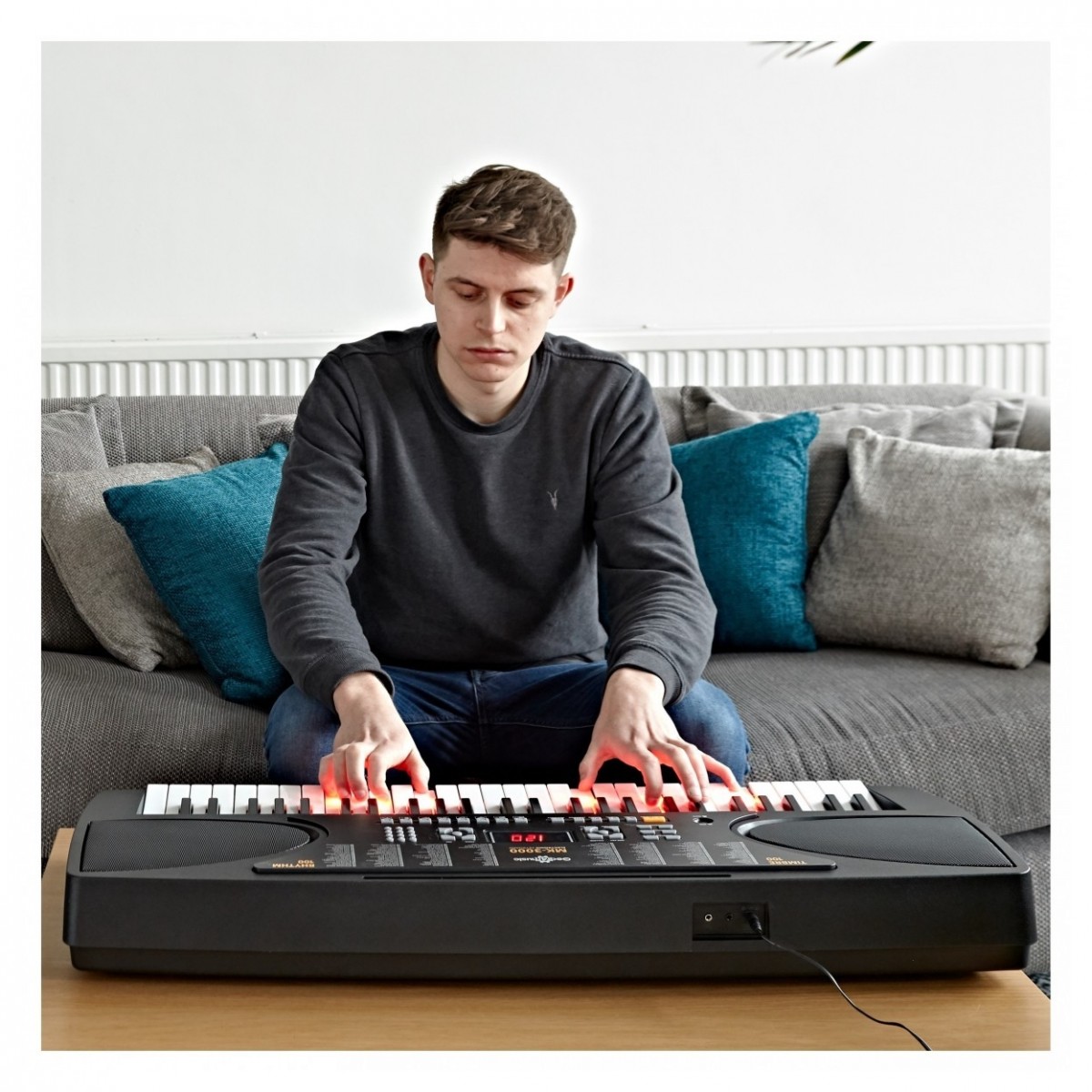 MK-3000 Keyboard mit 54 Leuchttasten von Gear4music (2020 ...