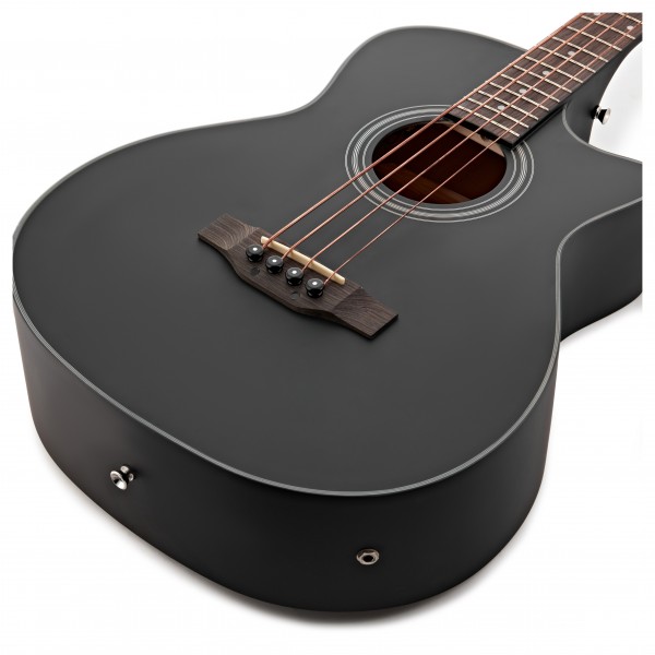 Electro Acoustic Bass Guitar Black, 35W Bass Amp & Accessory Pack at ...