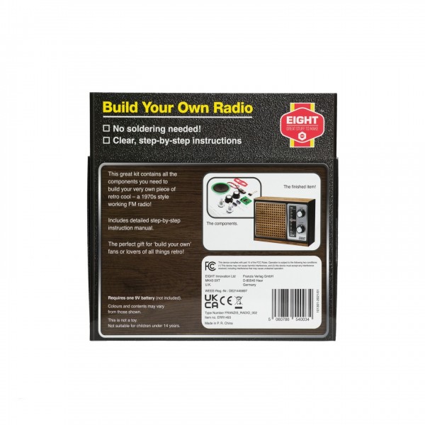 EIGHT Build Your Own Retro Radio Kit at Gear4music