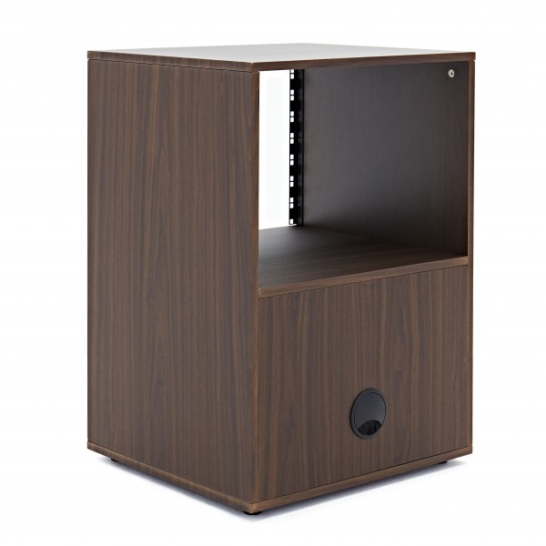 Studio Rack Cabinet by Gear4music, Walnut at Gear4music