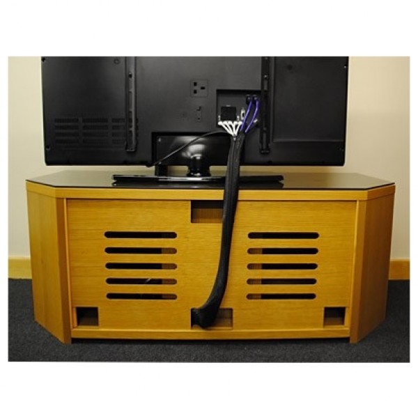 Fisual Expandable Zip Up Cable Tidy Black 2m at Gear4music