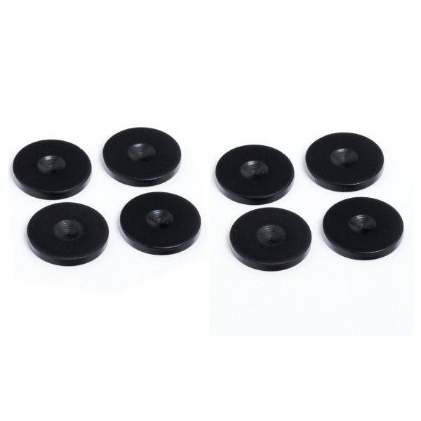 Custom Design Steel Floor Protectors (8 Pack), Black at AV.com