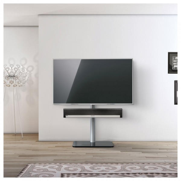 Spectral Just-Racks TV600SP Aluminium / Black Glass TV Stand with ...