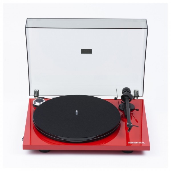 Pro-Ject Essential 3 Red Turntable (Cartridge Included) at AV.com