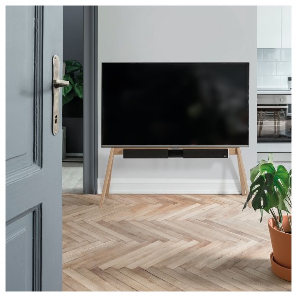 Vogels NEXT OP2 TV (up to 77") Floor Stand, Light Oak at AV.com