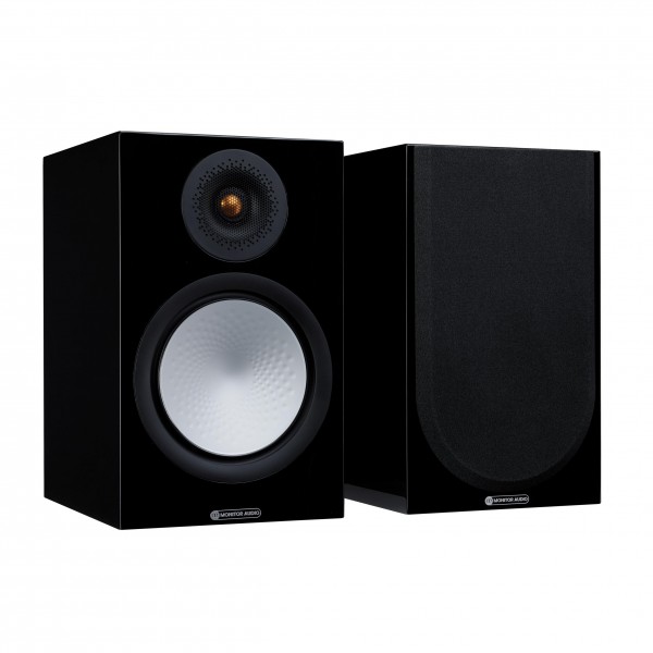 Monitor Audio Silver 100 7G Bookshelf Speakers (Pair), Gloss Black at ...