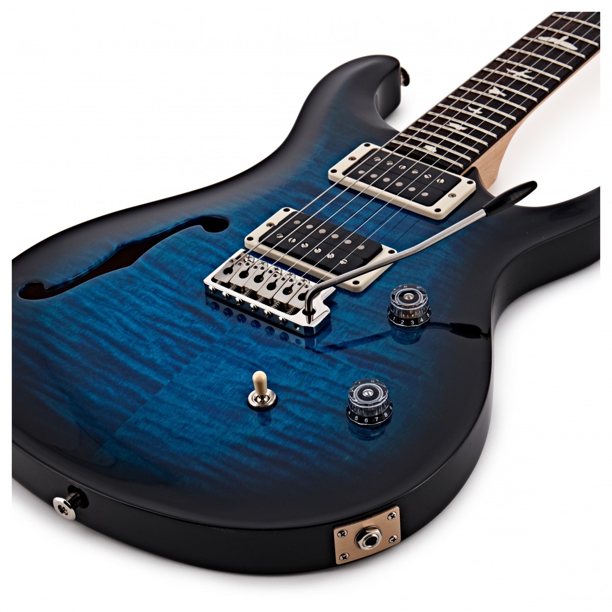 DISC PRS CE24 Semi Hollow, Blue Smokeburst #0330134 at Gear4music