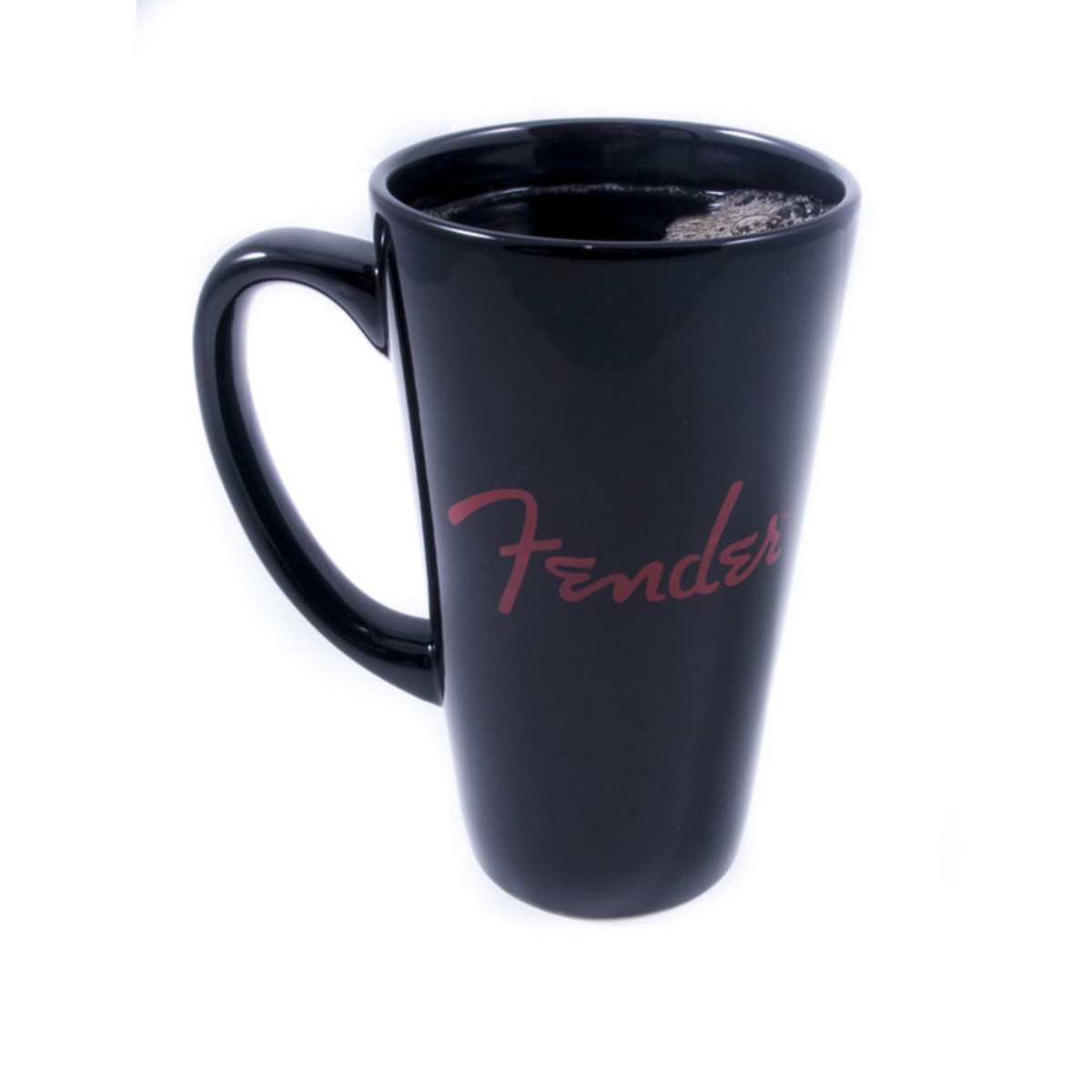 DISC Fender Latte Mug, Black at Gear4music