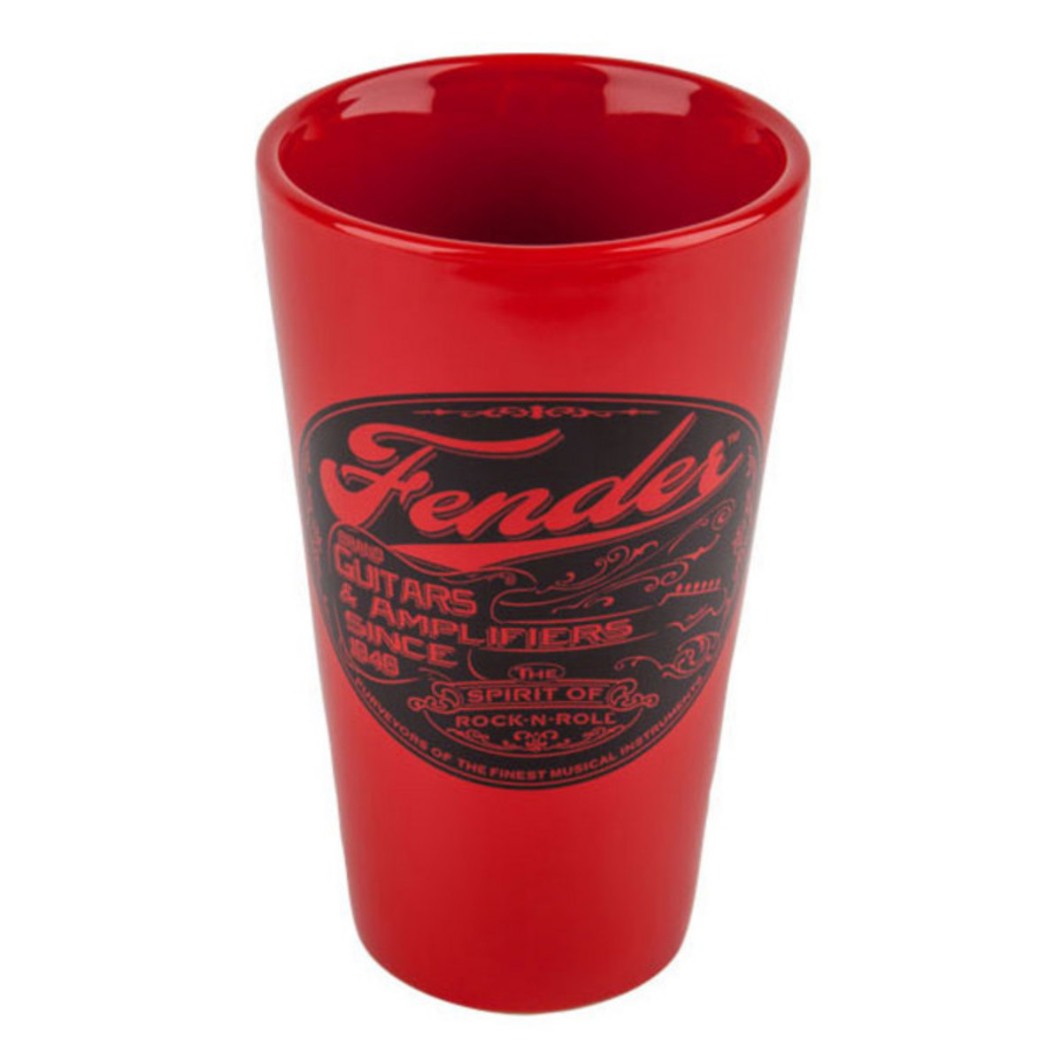 DISC Fender Latte Mug, Red at Gear4music