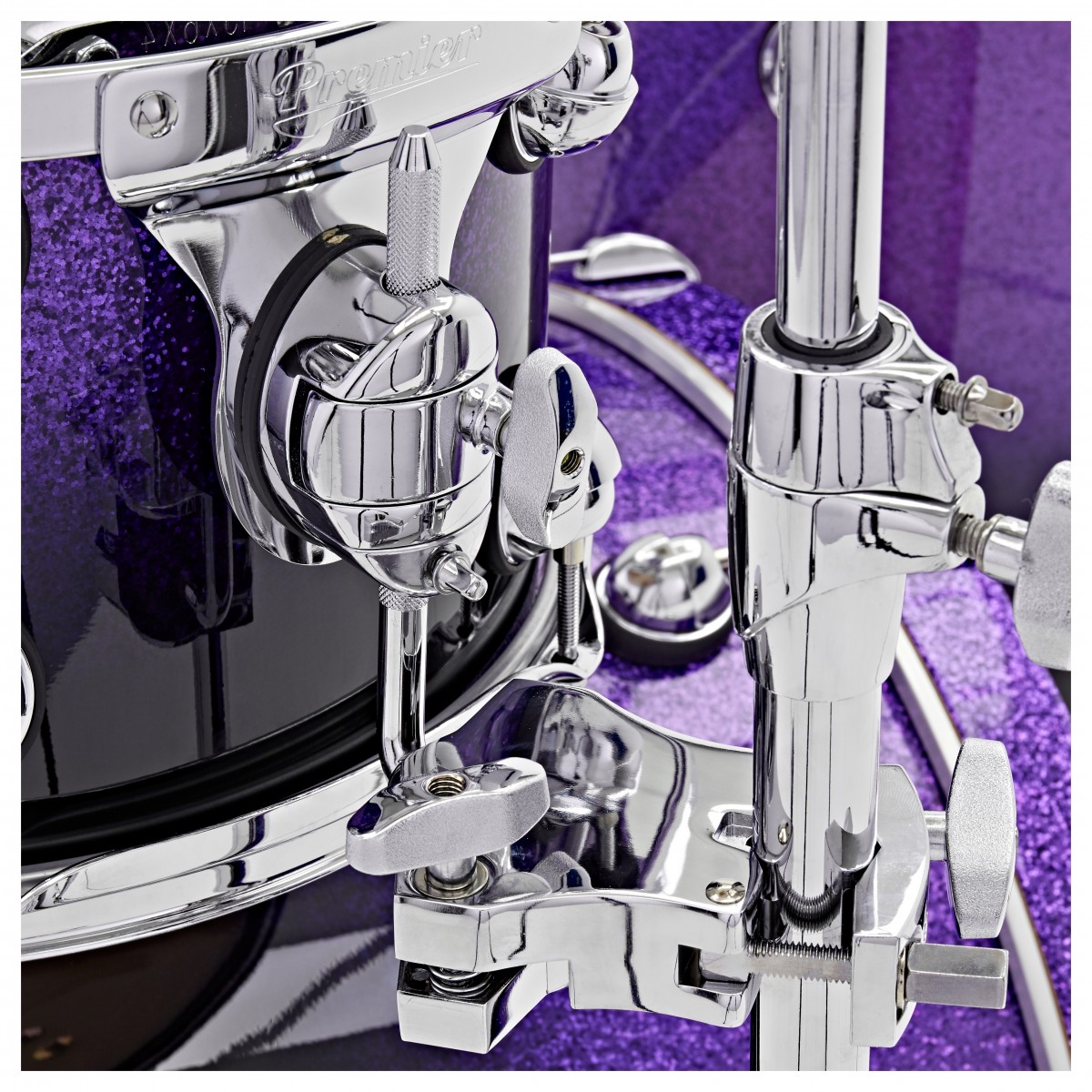 Premier Genista 24” 3pc Maple Shell Pack, Purple Fade Sparkle at Gear4music