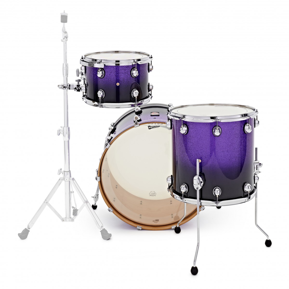 Premier Genista 24” 3pc Maple Shell Pack, Purple Fade Sparkle at Gear4music