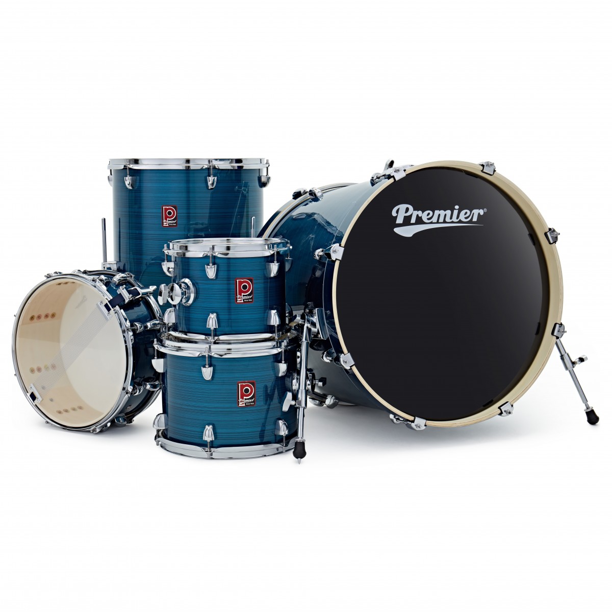 Premier Powerhouse 22” 5pc Drum Kit, Blue Groove at Gear4music