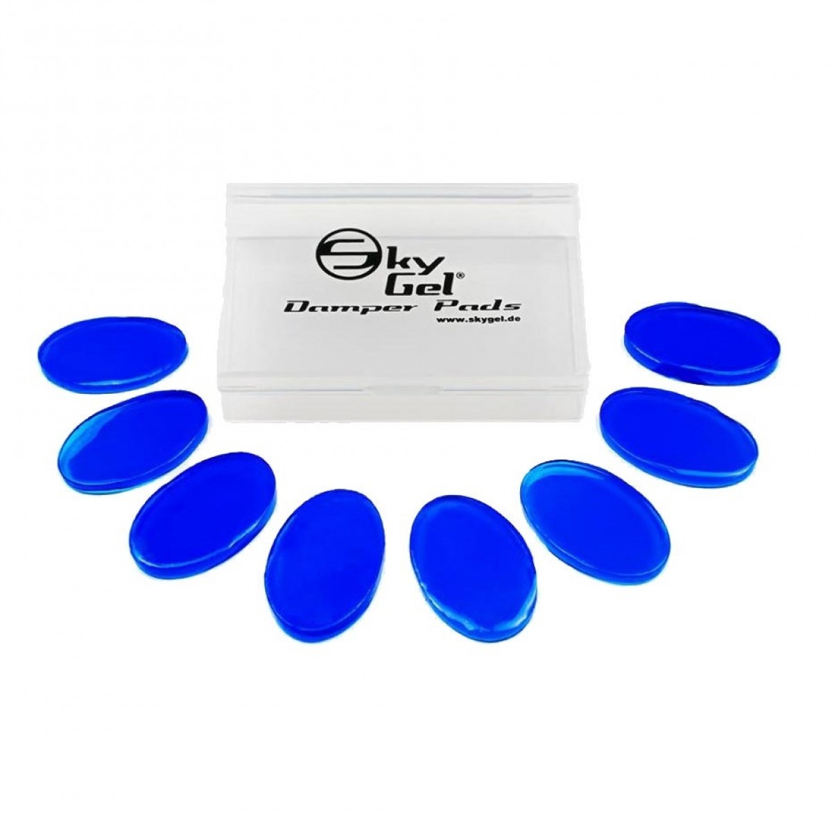 SkyGel Damper Pads Blue, 8 Pack at Gear4music