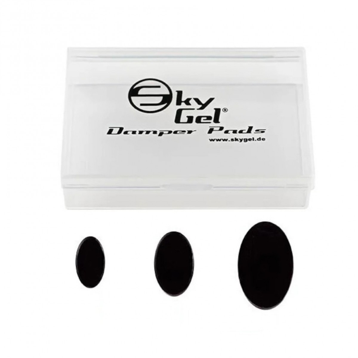 DISC SkyGel Damper Pads Black - 12pc Power Pack at Gear4music