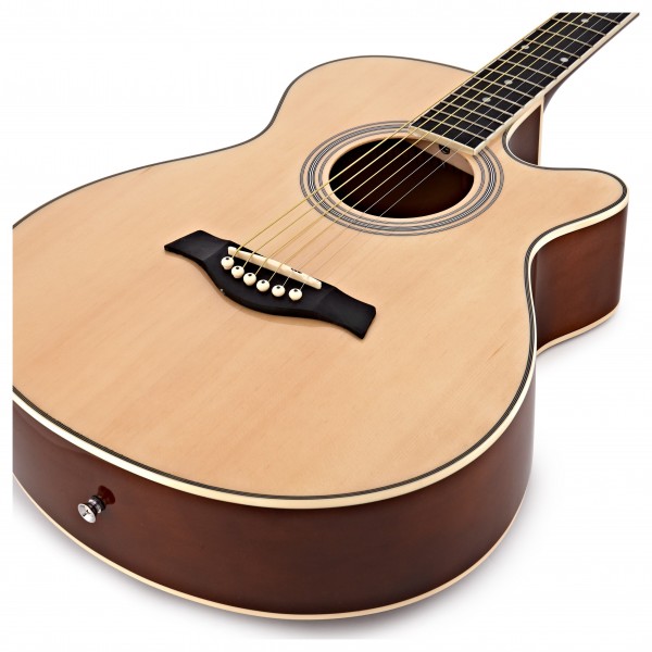 DISC Single Cutaway Acoustic Guitar Complete Pack by Gear4music ...