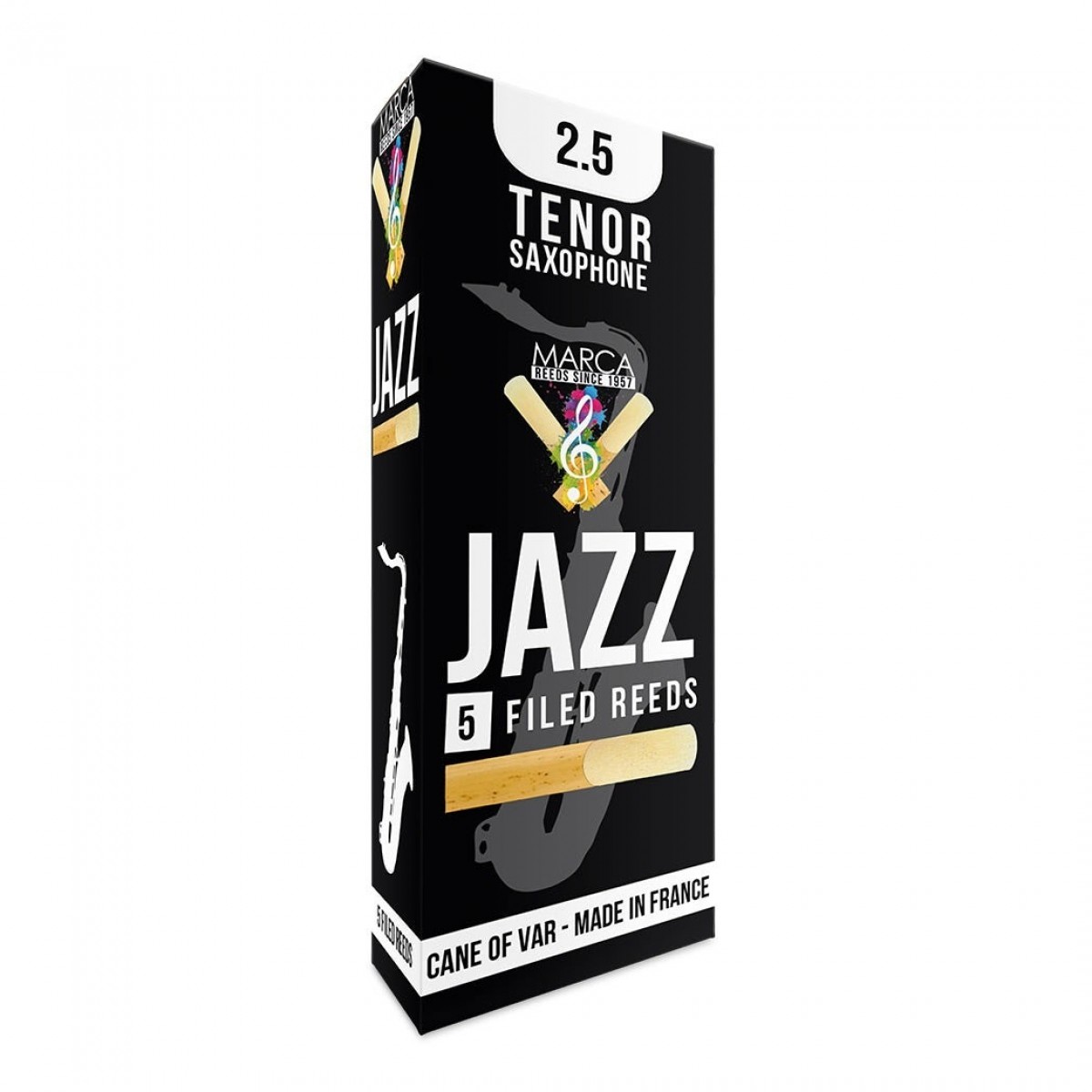 OFFLINE Marca Jazz Filed Tenor Sax Reeds, 2.5 (5 Pack) at Gear4music
