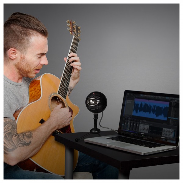 Blue Snowball USB Microphone, Black at Gear4music