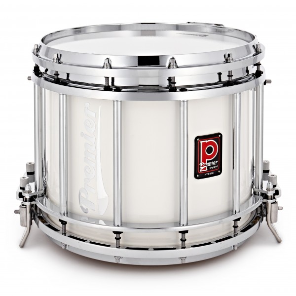Premier Marching HTS 800 14" x 12" Snare Drum, Chrome, Ivory White at ...