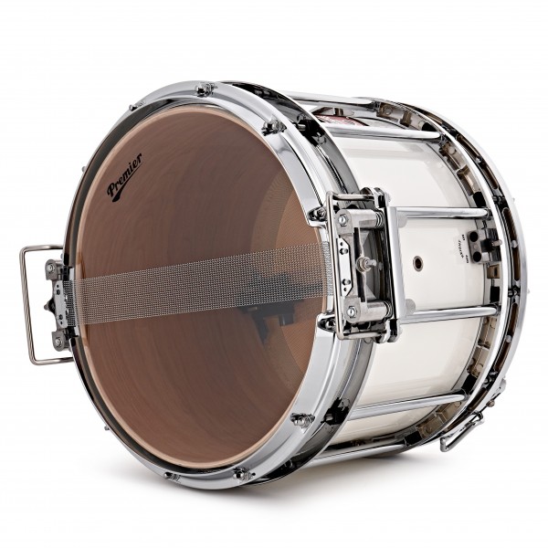 Premier Marching HTS 800 14" x 12" Snare Drum, Chrome, Ivory White at ...