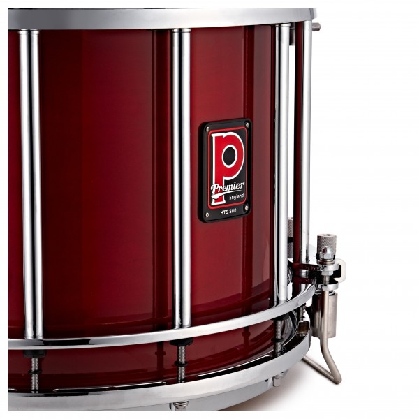 Premier Marching HTS 800 14" x 12" Snare Drum, Chrome, Flame Red at ...