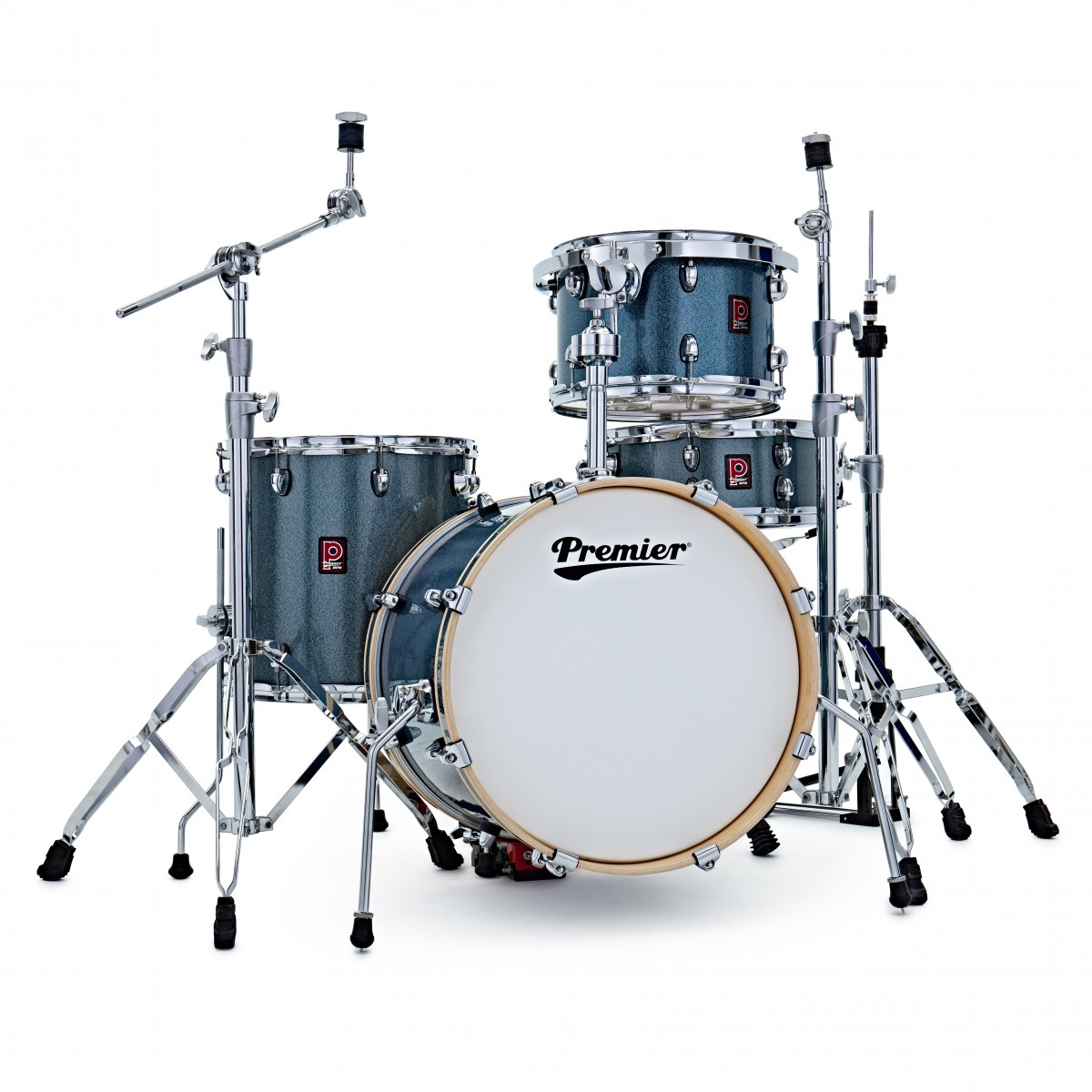 DISC Premier Heritage 18" 4pc Bebop Drum Kit, Cosmic Blue at Gear4music