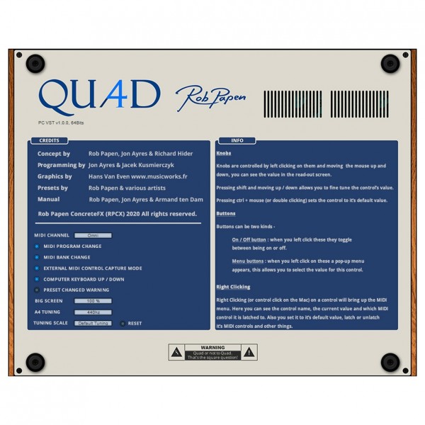 Rob Papen Quad at Gear4music