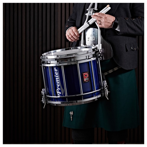 Premier Marching HTS 800 14" x 12" Snare Drum, Chrome, Sapphire at ...