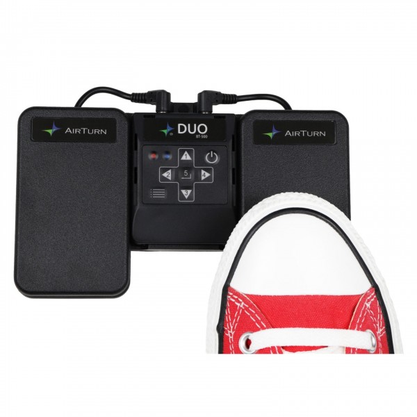 Airturn DUO500 Bluetooth Foot Controller at Gear4music