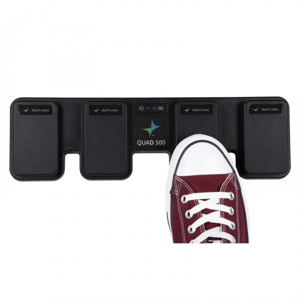 Airturn QUAD500 Bluetooth Foot Controller at Gear4music