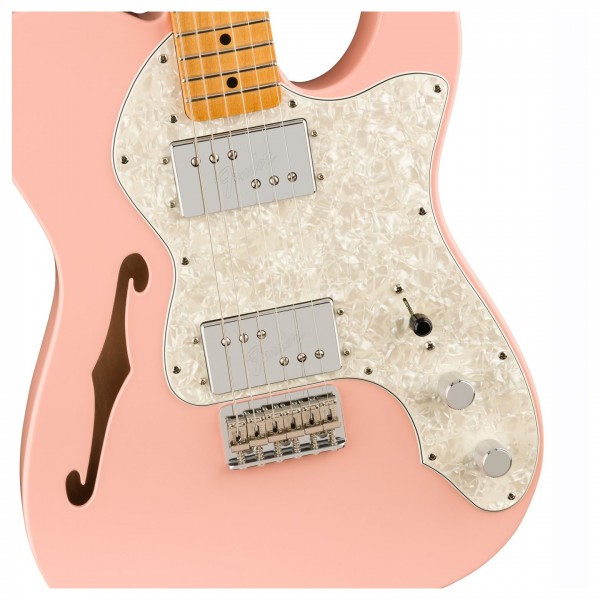Fender DE Vintera 70s Telecaster Thinline, Shell Pink at Gear4music
