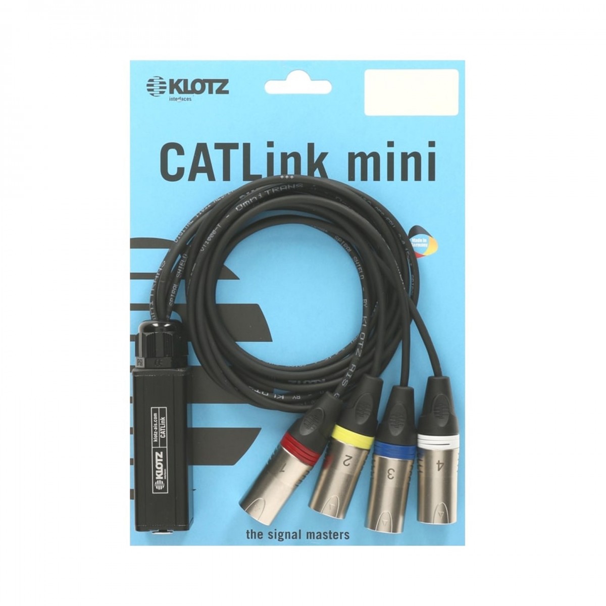OFFLINE Klotz CatLink Mini 4 Channel Adapter, EtherCON - 5 Pin XLR Male ...