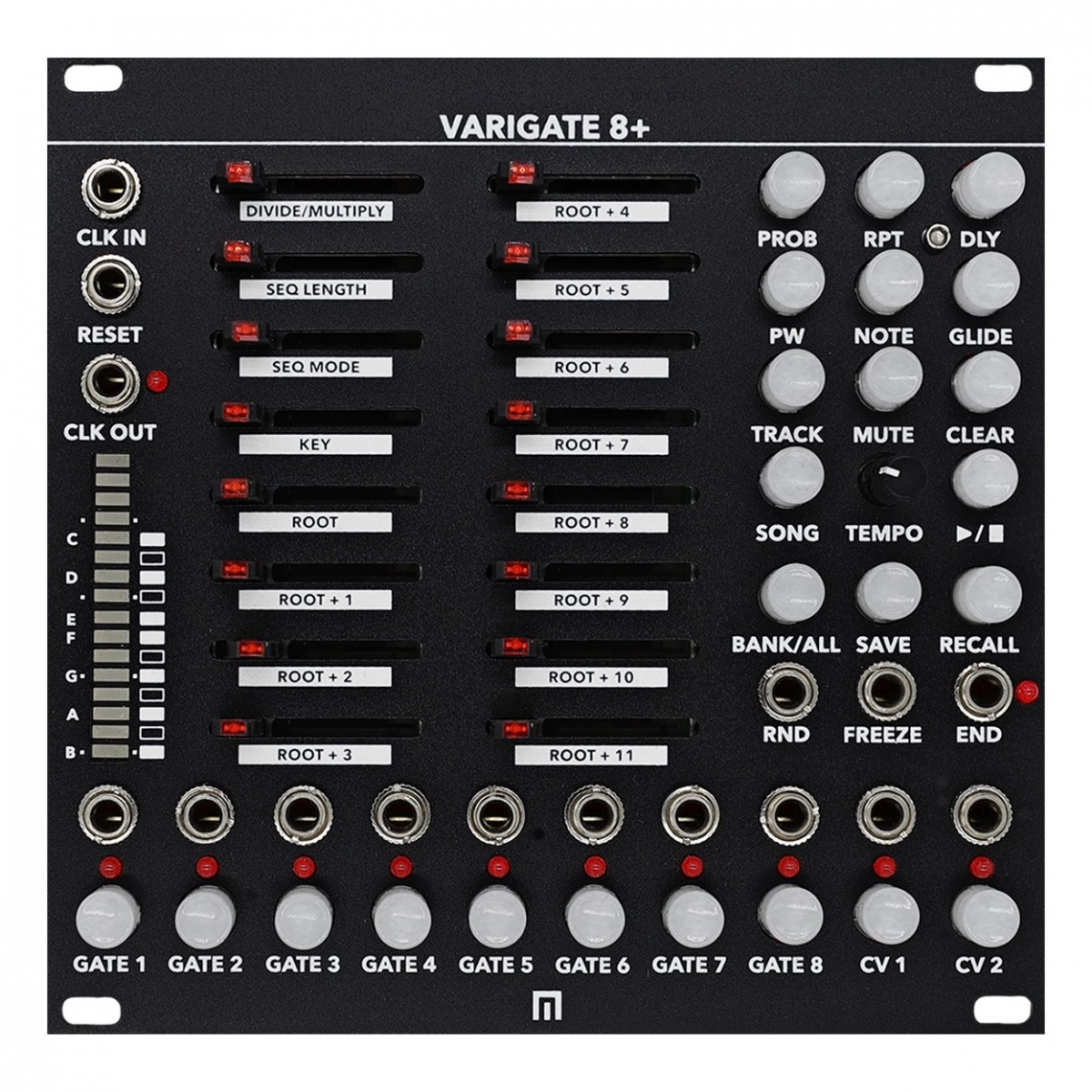 DISC Malekko Varigate 8+ 8-Channel 16-Step Gate Sequencer 26HP BLK at ...