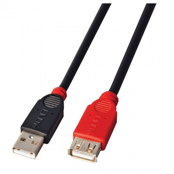 OFFLINE Lindy USB 2.0 Active Extension Slim Cable, 5m at Gear4music