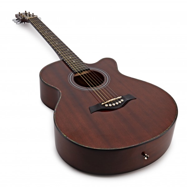 DISC Single Cutaway Acoustic Guitar by Gear4music, Sapele-Mahogany at ...