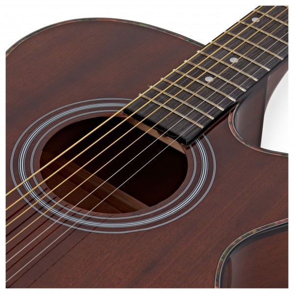 DISC Single Cutaway Acoustic Guitar by Gear4music, Sapele-Mahogany at ...
