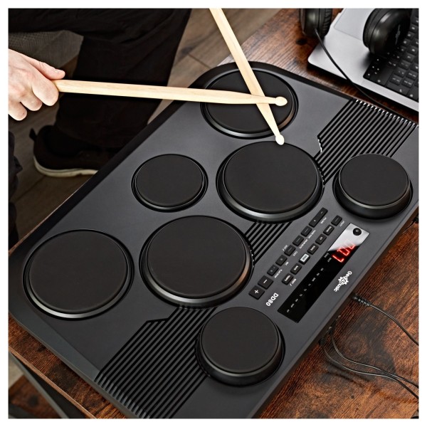 DD80 Portable Electronic Drum Pads by Gear4music at Gear4music