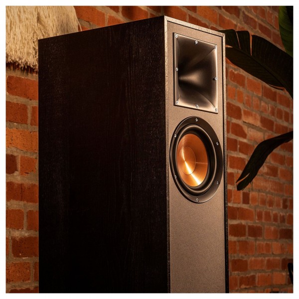 DISC Klipsch R-610F Floorstanding Speakers (Pair), Black at AV.com
