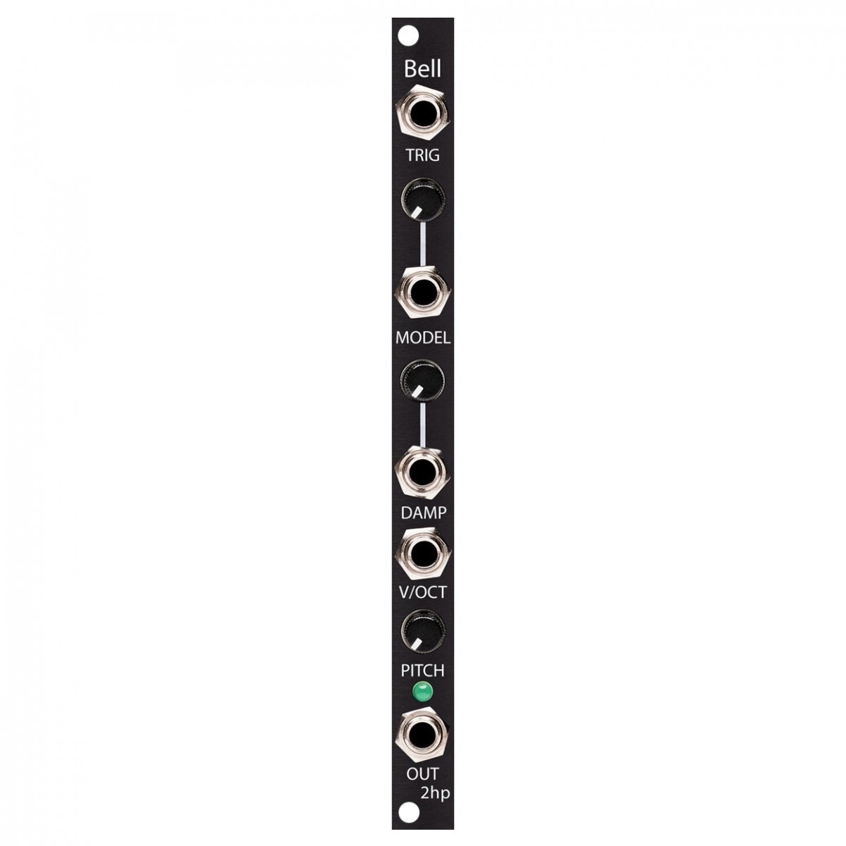 2hp Bell, Physical Modeling Voice for Metallic Timbres (2HP), Black at ...