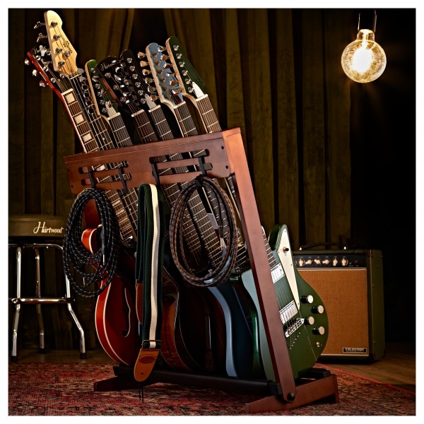 Hartwood Wooden Guitar Rack at Gear4music