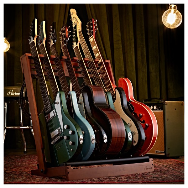 Hartwood Wooden Guitar Rack at Gear4music