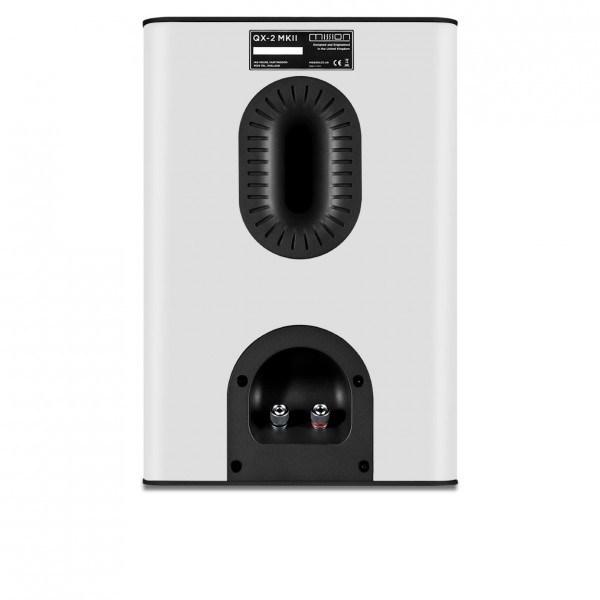 Mission QX-2 MkII Bookshelf Speakers (Pair), White at AV.com