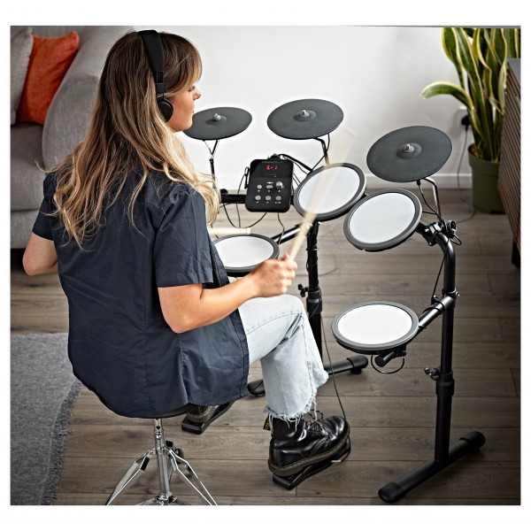 VISIONDRUM Electronic Drum Kit with Stool and Headphones at Gear4music