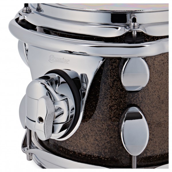 Premier Elite 8" x 7" Rack Tom, Gunmetal Sparkle at Gear4music