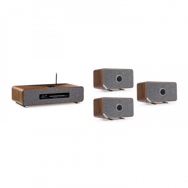 Ruark Audio R5 & MRX (x3) Wireless Music System, Rich Walnut at AV.com