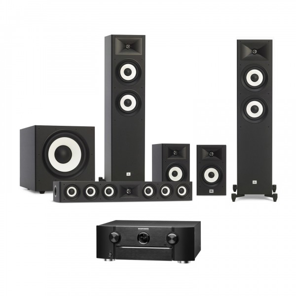 Marantz SR6015, Black & JBL Stage A180 5.1 Speaker Package at AV.com