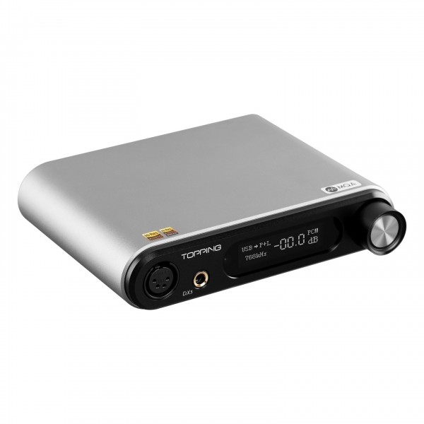 Topping DX5 DAC and Headphone Amplifier, Silver at AV.com