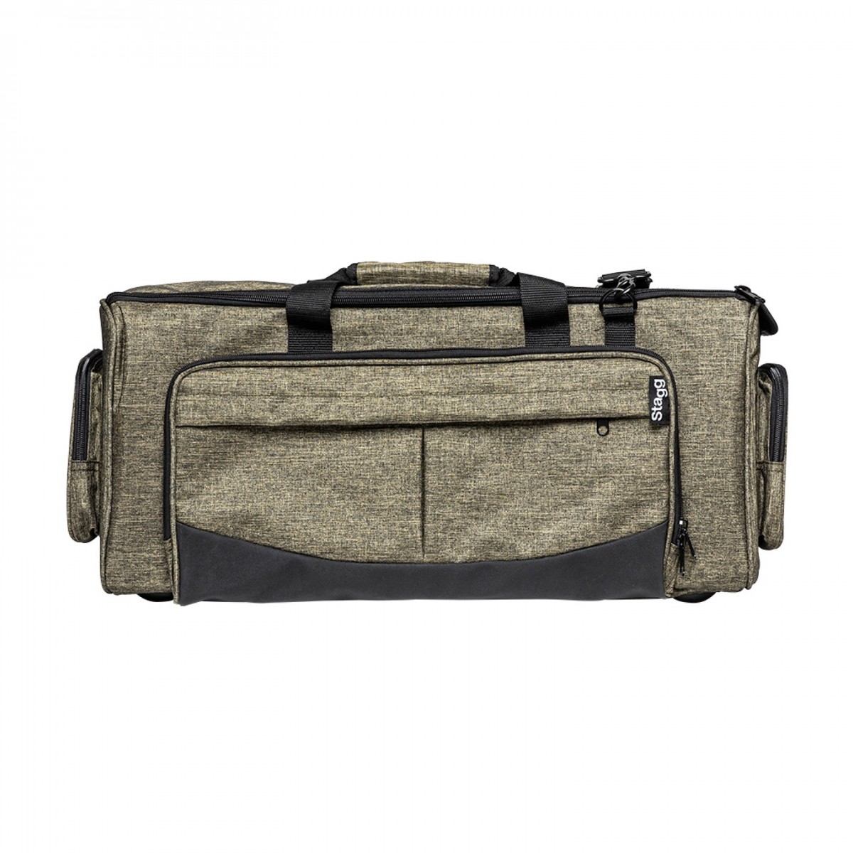 OFFLINE Stagg Double Trumpet Gigbag, Bright Green at Gear4music